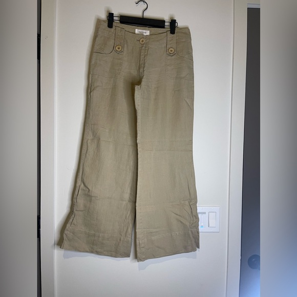 vantarsi | Pants & Jumpsuits | 0 Linen Small Pants Large Buttons Sailor ...